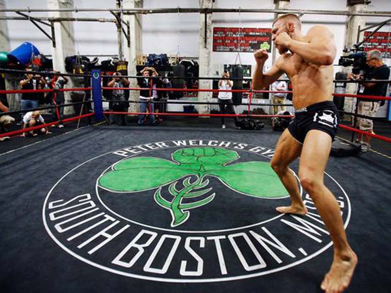 UFC Fighter Conor McGregor at Peter Welch’s Gym